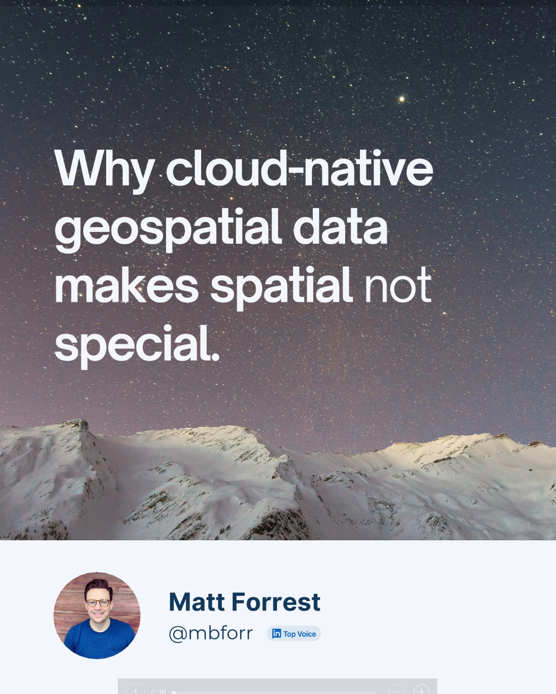 Why Cloud-Native Geospatial Data Is Making “Spatial” Just Data Again ...