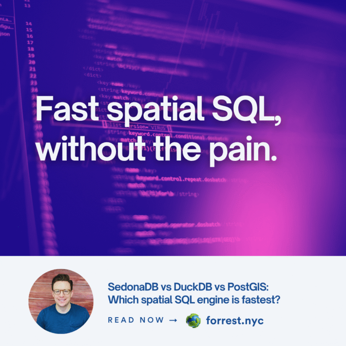 Sedonadb Vs Duckdb Vs Postgis Which Spatial Sql Engine Is Fastest Matt Forrest
